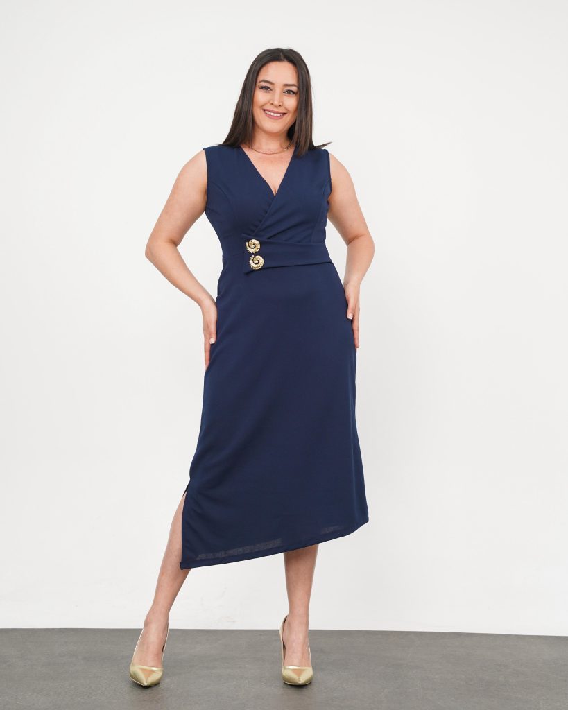 Teget elegantna haljina 2xl 3xl 4xl - Lavica